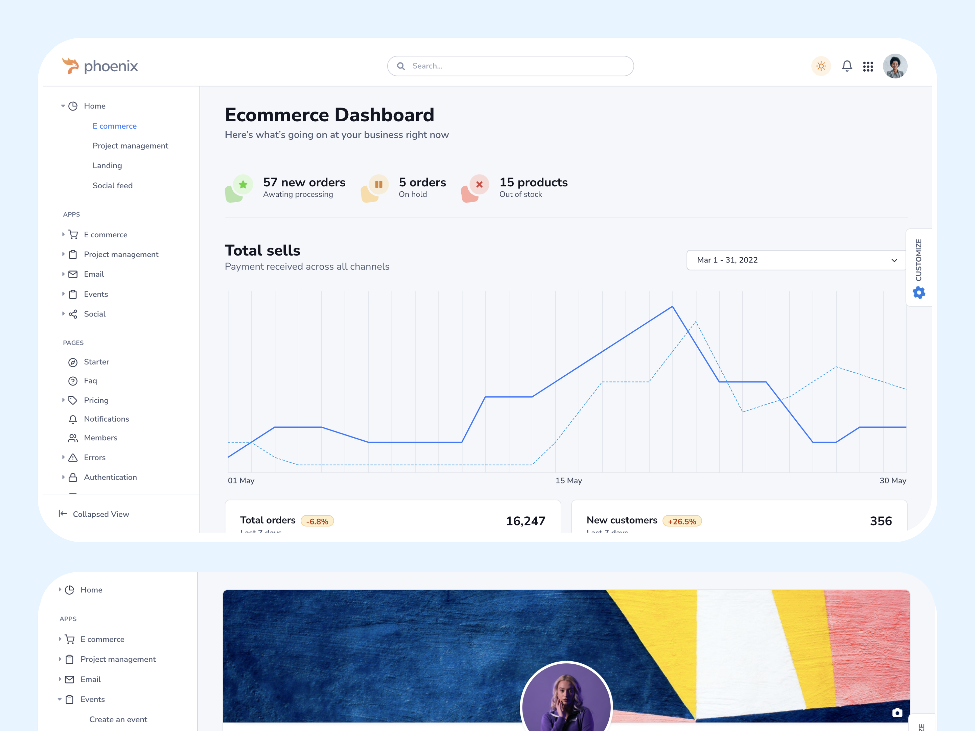 Phoenix - Admin Dashboard & WebApp Template by Technext UX/UI Design on ... Phoenix - Admin Dashboard & WebApp Template by Technext UX/UI Design on ...